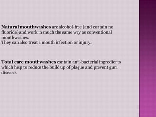mouthwash, gargle, throat paint | PPTX