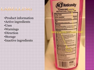 mouthwash, gargle, throat paint | PPTX