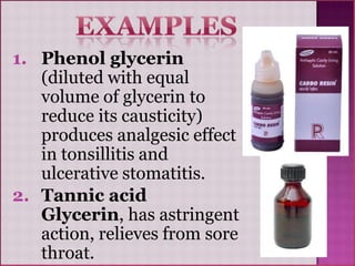 mouthwash, gargle, throat paint | PPTX