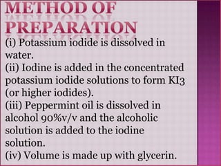 mouthwash, gargle, throat paint | PPTX