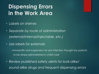 Dispensing errors and Its Prevention | PPT