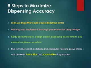 Dispensing errors and Its Prevention | PPT