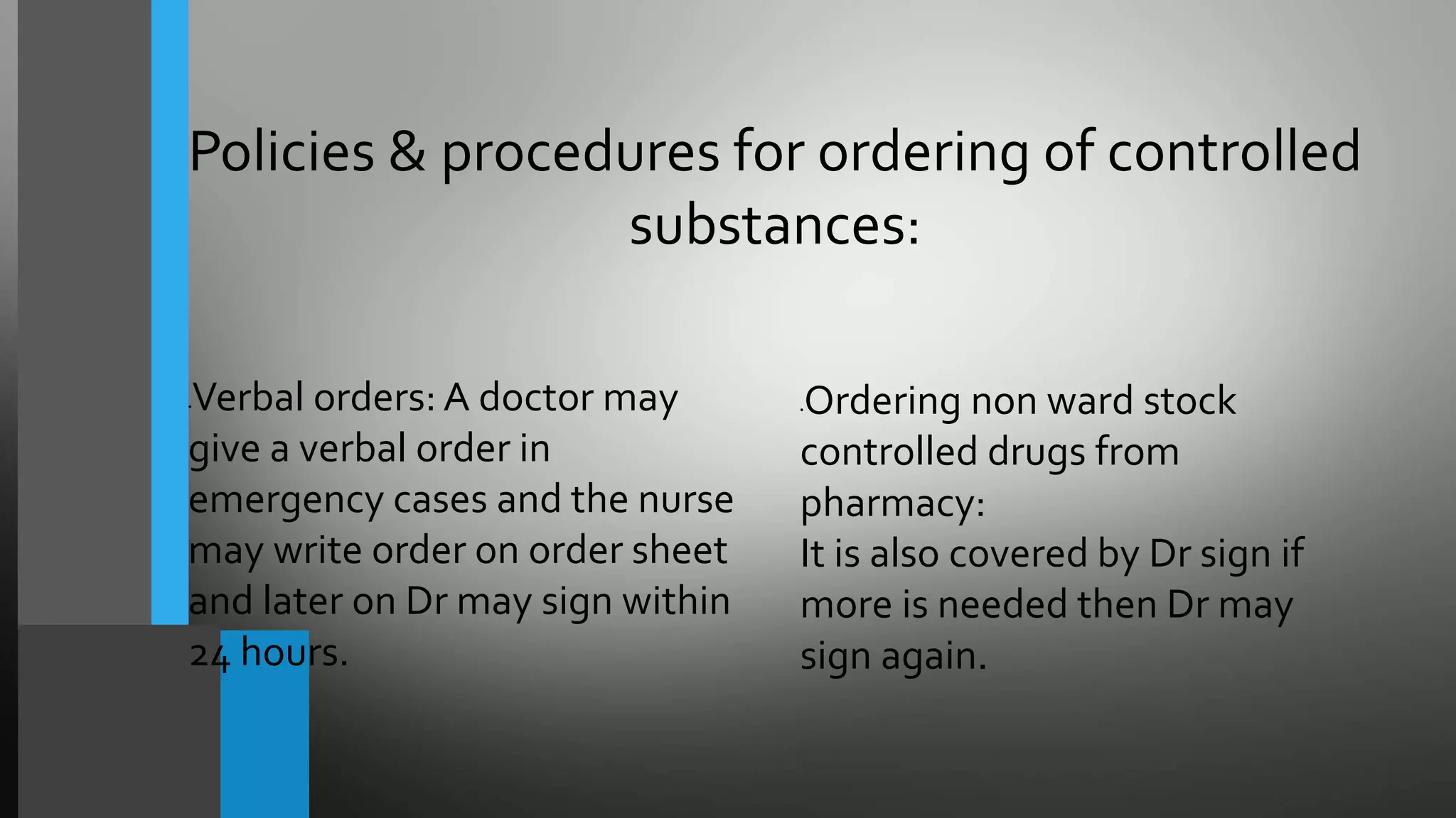Dispensing of controlled substances | PPTX
