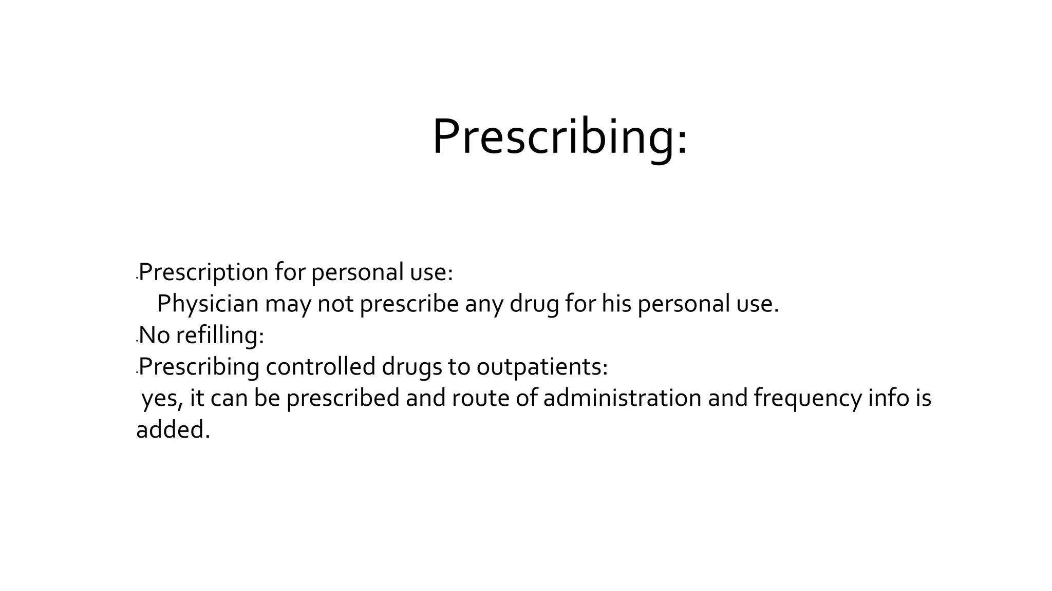 Dispensing of controlled substances | PPTX