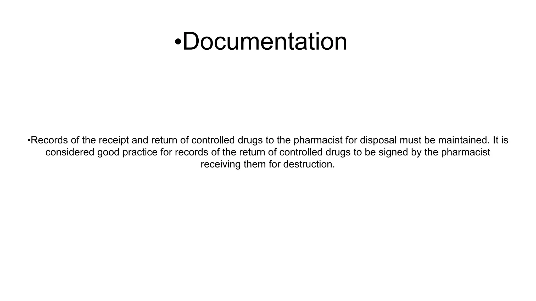 Dispensing of controlled substances | PPTX