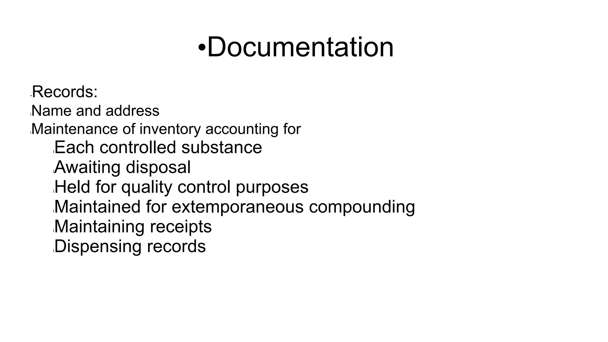 Dispensing of controlled substances | PPTX