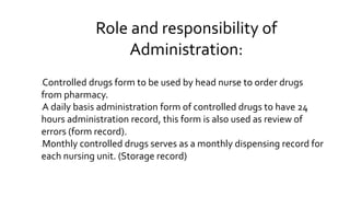 Dispensing of controlled substances | PPTX