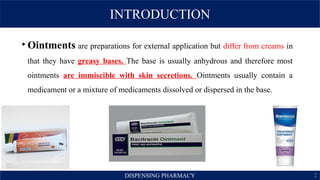 Dispensing of Ointment. Paste & Gels.pptx