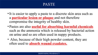Dispensing of Ointment. Paste & Gels.pptx