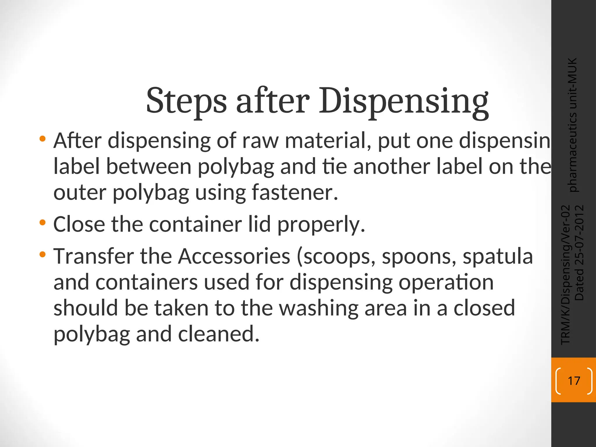 DISPENSING OF RAW MATERIALIIIIIIIIIS.ppt