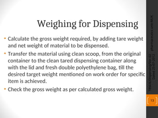 DISPENSING OF RAW MATERIALIIIIIIIIIS.ppt