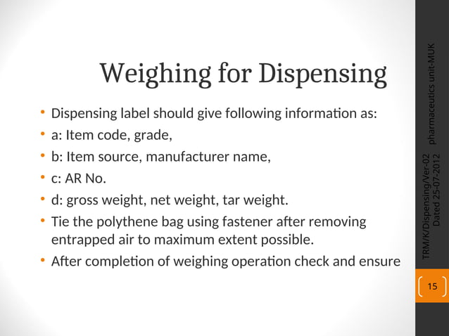 DISPENSING OF RAW MATERIALIIIIIIIIIS.ppt