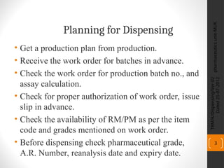 DISPENSING OF RAW MATERIALIIIIIIIIIS.ppt