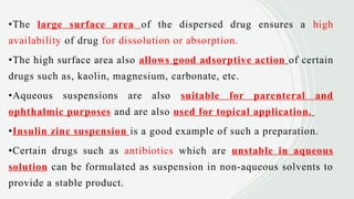 Dispensing of Suspension.pptxg hurry though tk | PPT