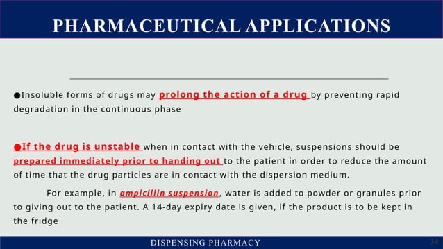 Dispensing of Suspension.pptxg hurry though tk | PPT