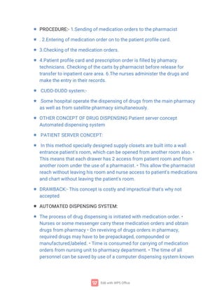 Dispensing pharmacy | PDF