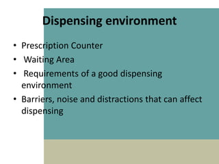 Pharmaceutical Dispensing Practice I pdf | PDF