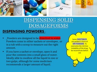 introduction to dosage form with reference to dispensing by urooj umer ...