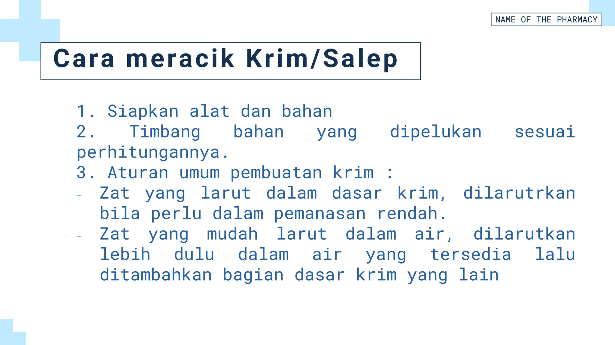 dispensing sediaan nonsteril, sediaan solid, semi solid dan liquid | PPTX