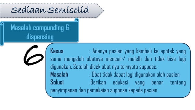 dispensing sediaan nonsteril, sediaan solid, semi solid dan liquid | PPTX