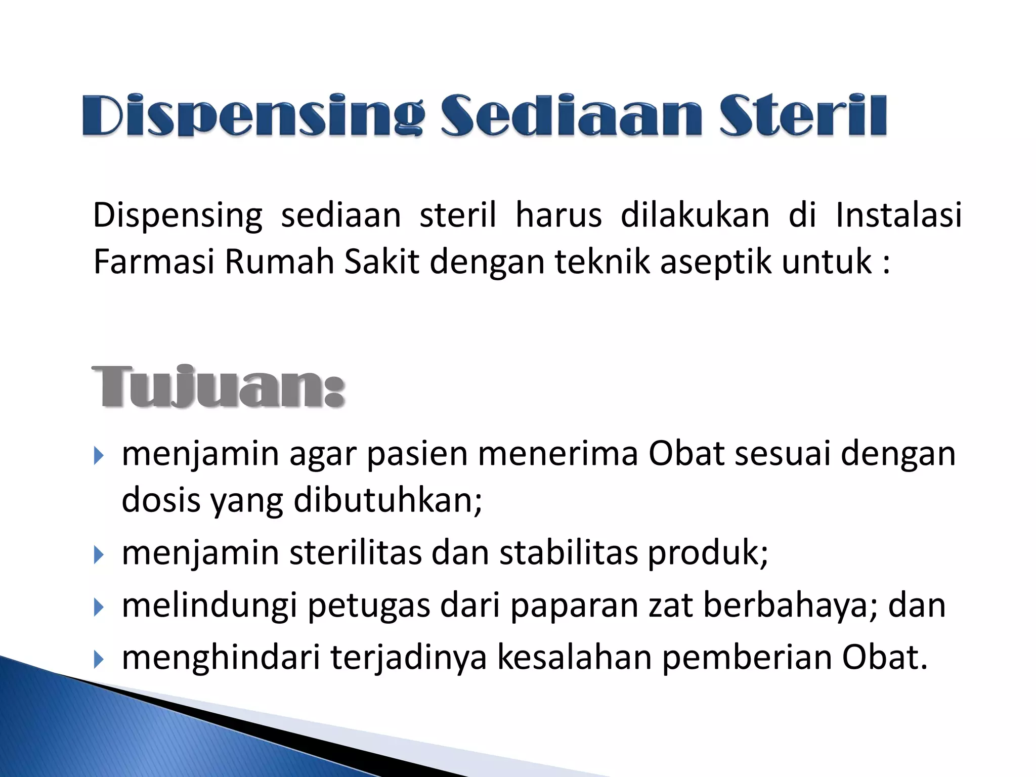 Dispensing sediaan steril01 | PDF