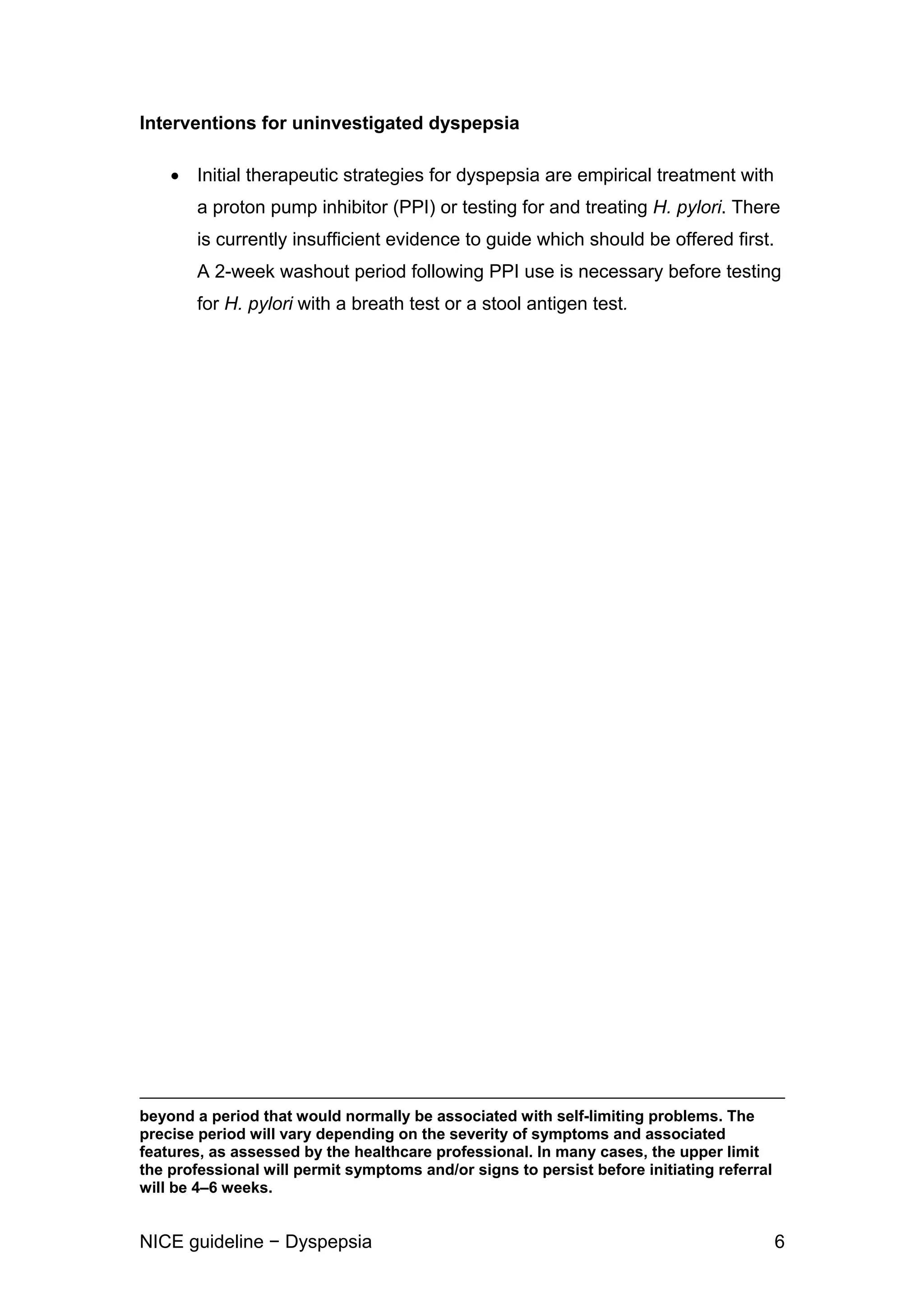 Dispepsia guidelines | PDF