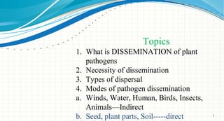 Dispersal of Plant Pathogens | PPT