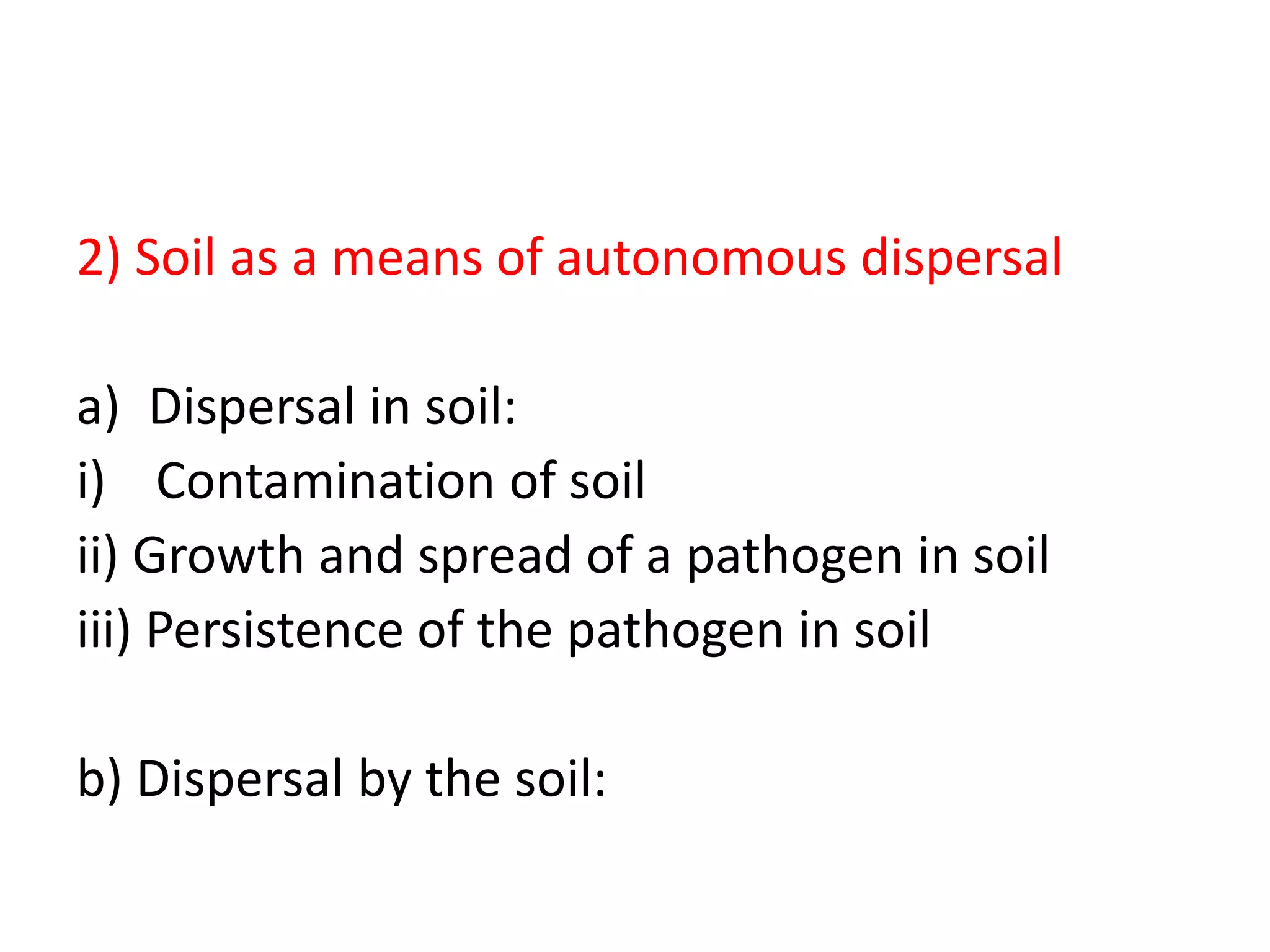 Dispersal of plant pathogens | PPTX