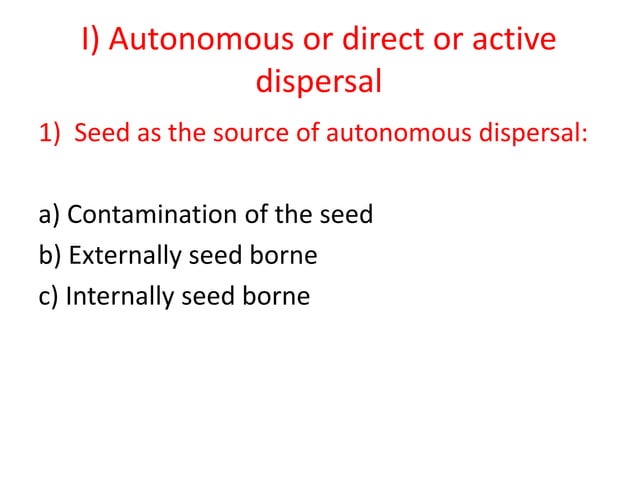 Dispersal of plant pathogens | PPTX