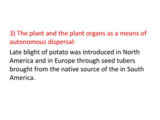 Dispersal of plant pathogens | PPTX