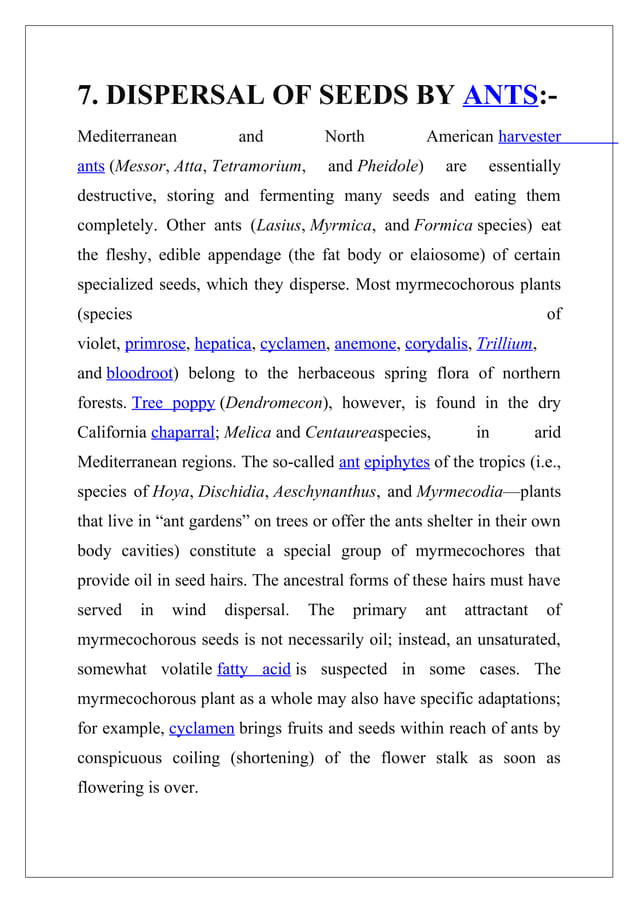 Dispersal of seeds by animals | DOC