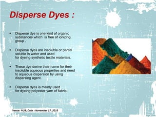 Disperse dye | PPTX
