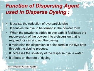 Disperse dye | PPTX