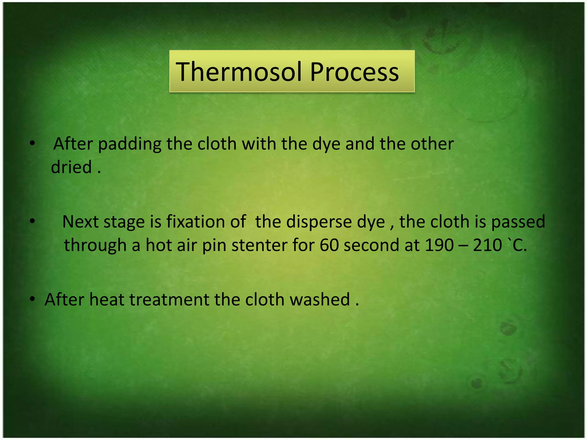 Disperse dyeing | PPTX
