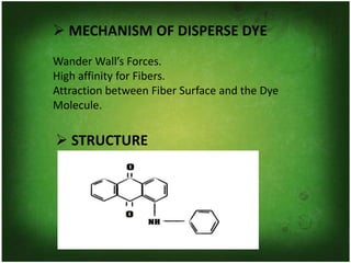 Disperse dyeing | PPTX