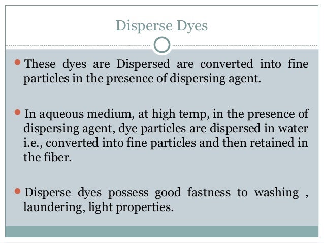 Disperse Dyes For Dyeing Of Synthetic Fibres