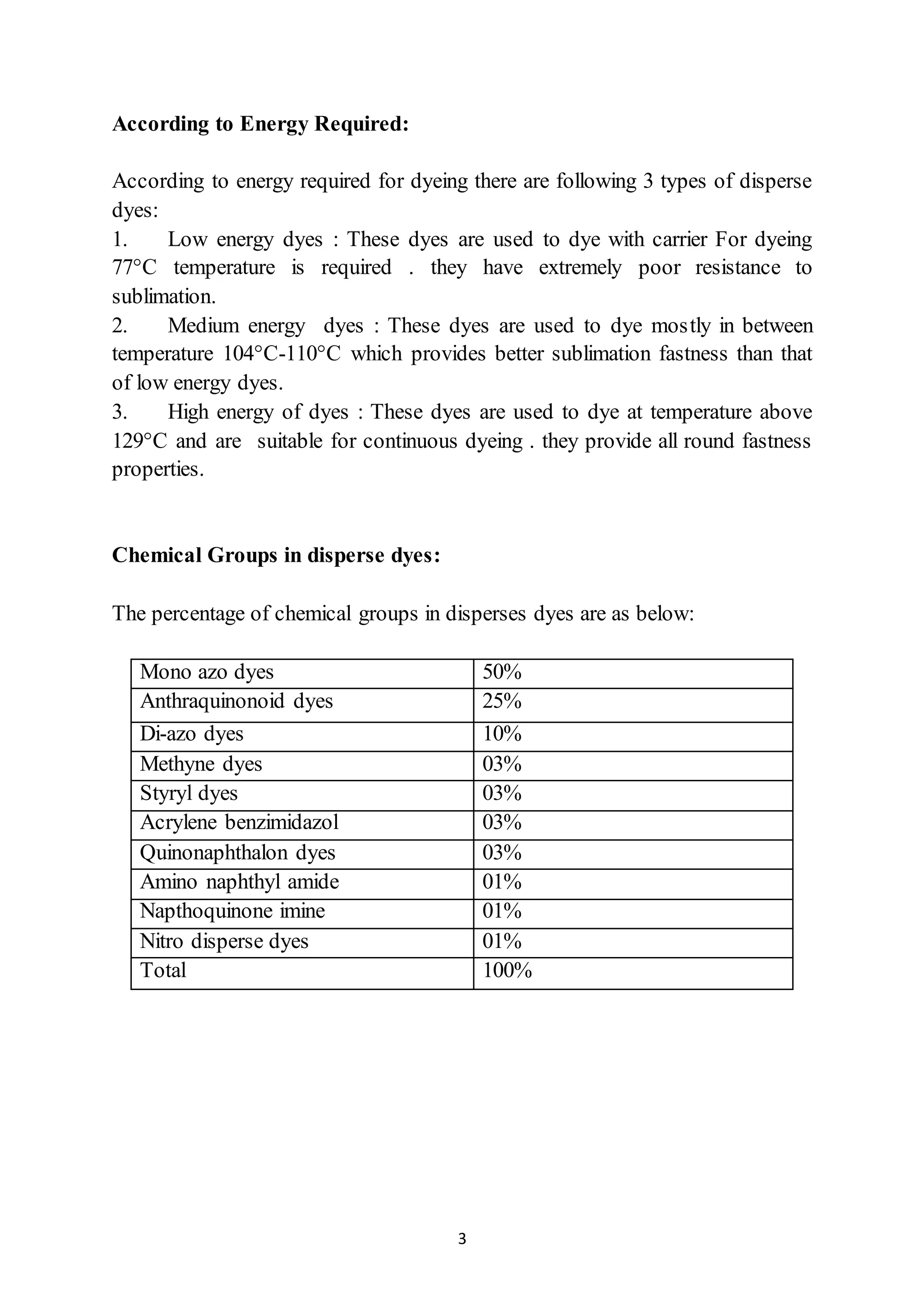 Disperse Dyes (Full PDF) | Disperse Dye | DOC