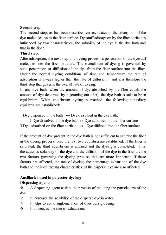 Disperse Dyes (Full PDF) | Disperse Dye | DOC | Physics | Science