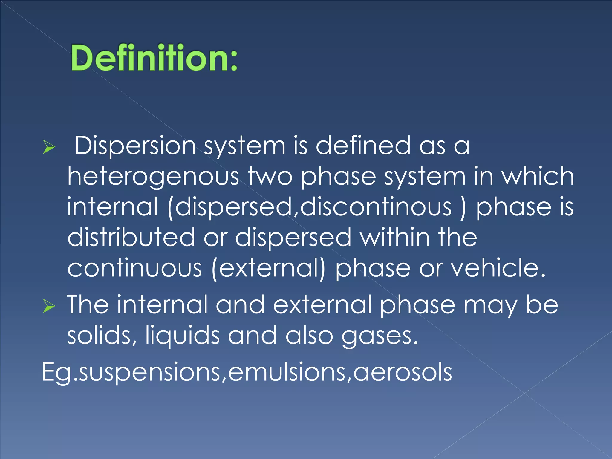 Disperse systems | PPT