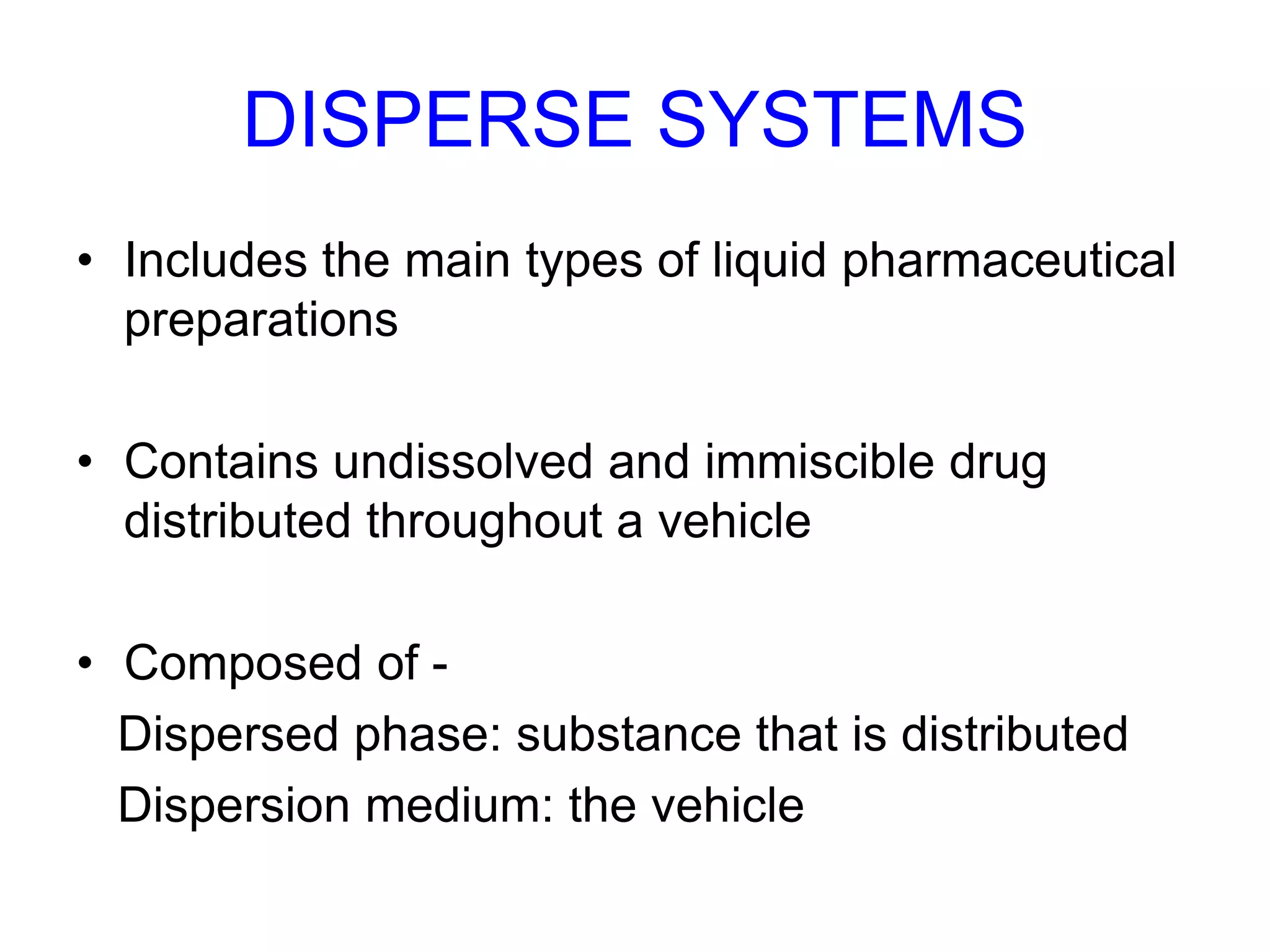 (Disperse systems) | PPT