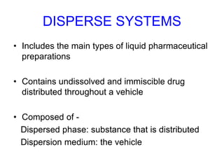(Disperse systems) | PPT