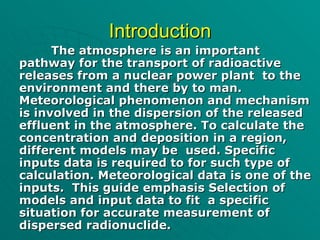 Atmospheric Dispersion in Nuclear Power Plant Siting | PPT