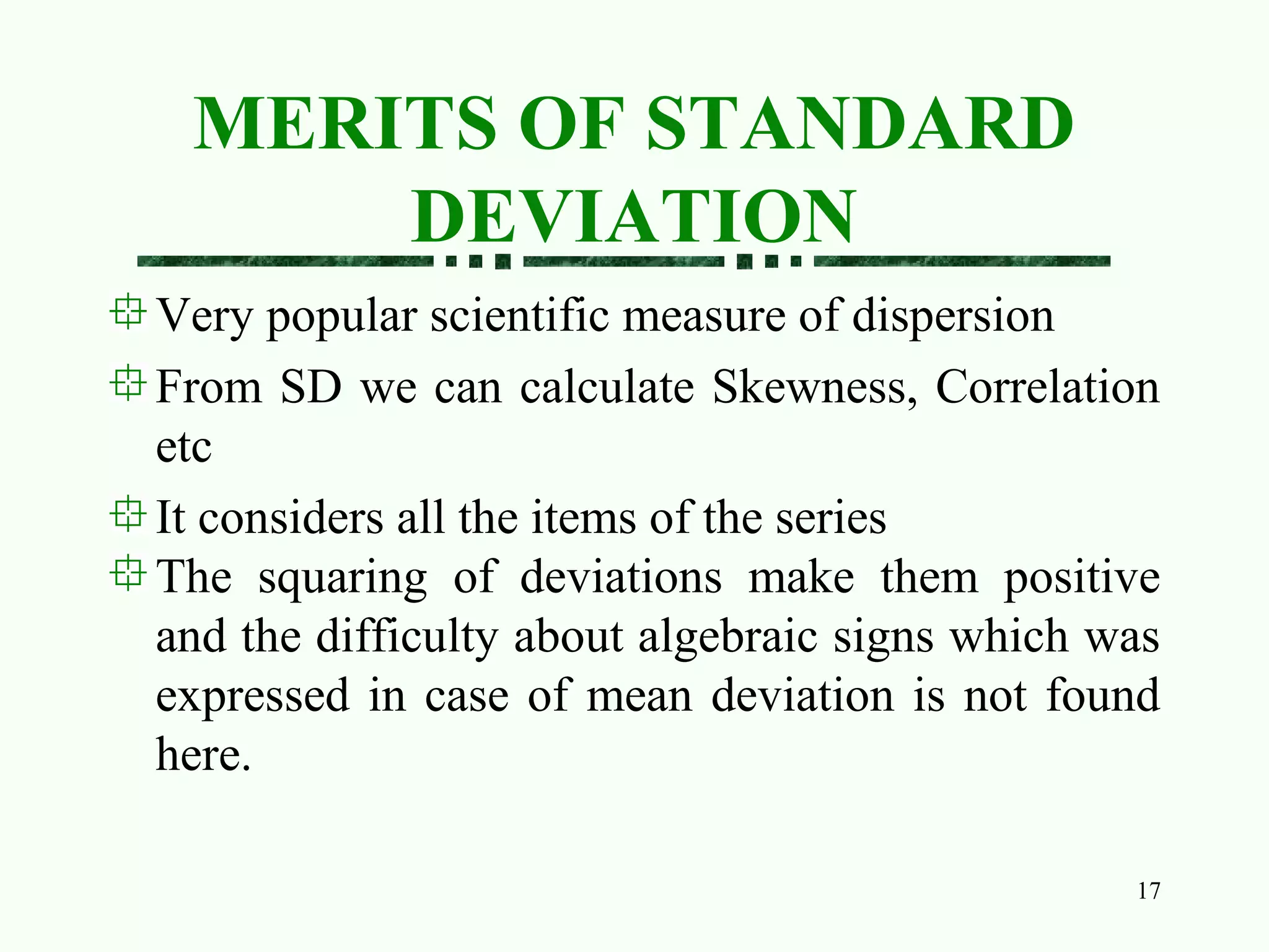 Measure of Dispersion | PPT