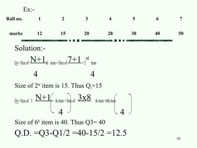 Measure of Dispersion | PPT | Physics | Science