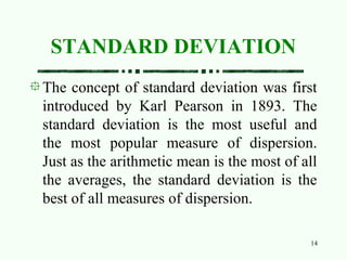 Measure of Dispersion | PPT