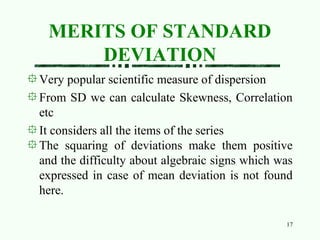 Measure of Dispersion | PPT