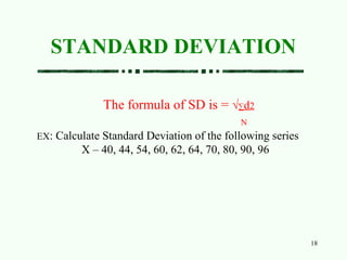 Measure of Dispersion | PPT