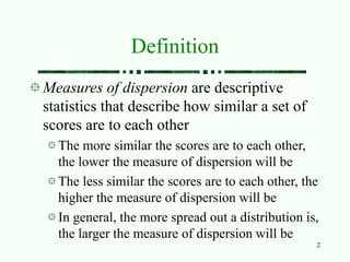 Measure of variability - dispersion.ppt