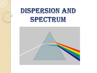 Dispersion and spectrum | PPT