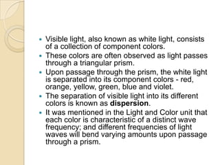 Dispersion and spectrum | PPT